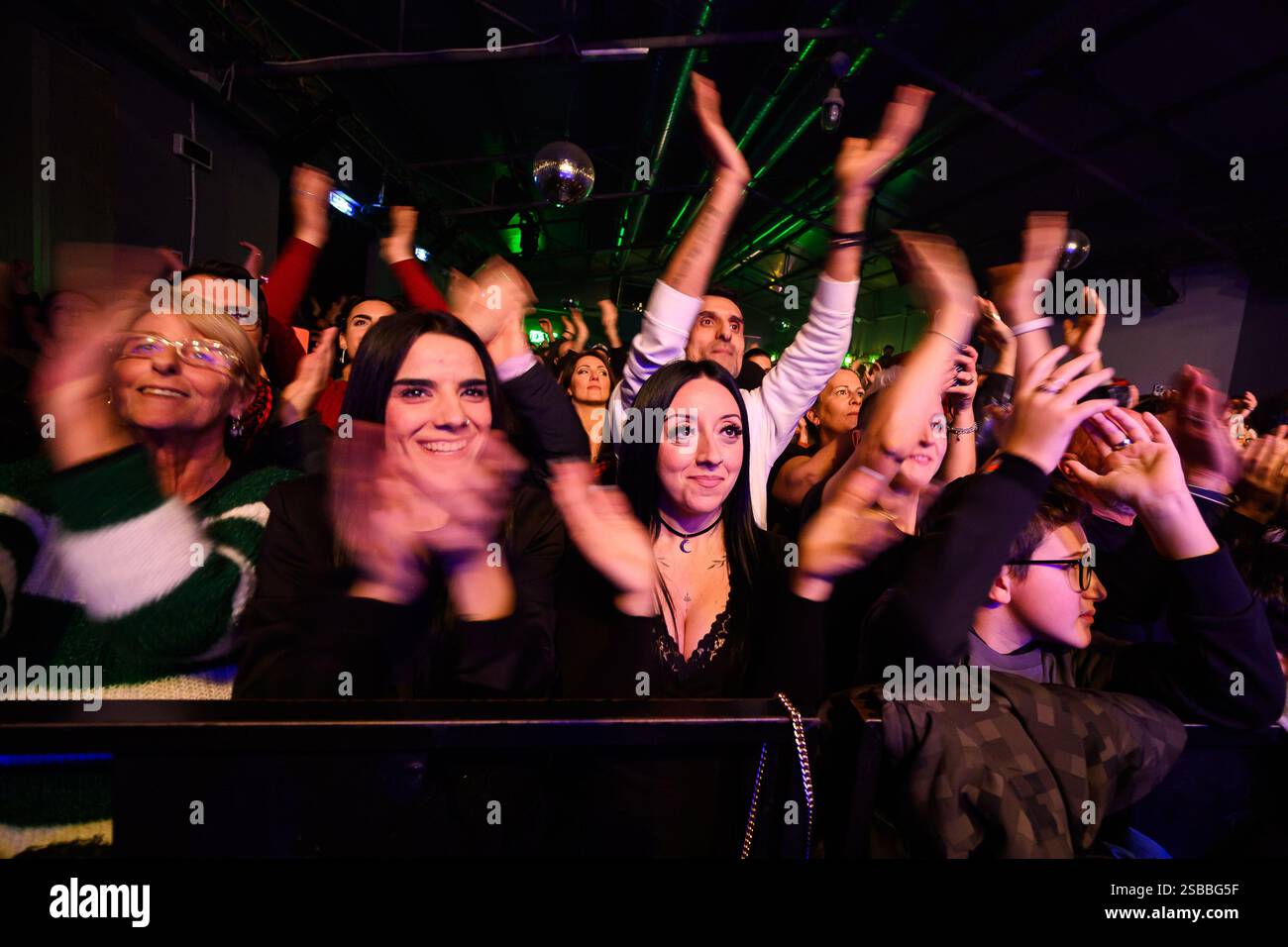 Fans of Il Muro del Canto attend the La Mejo Medicina Tour at the Largo ...