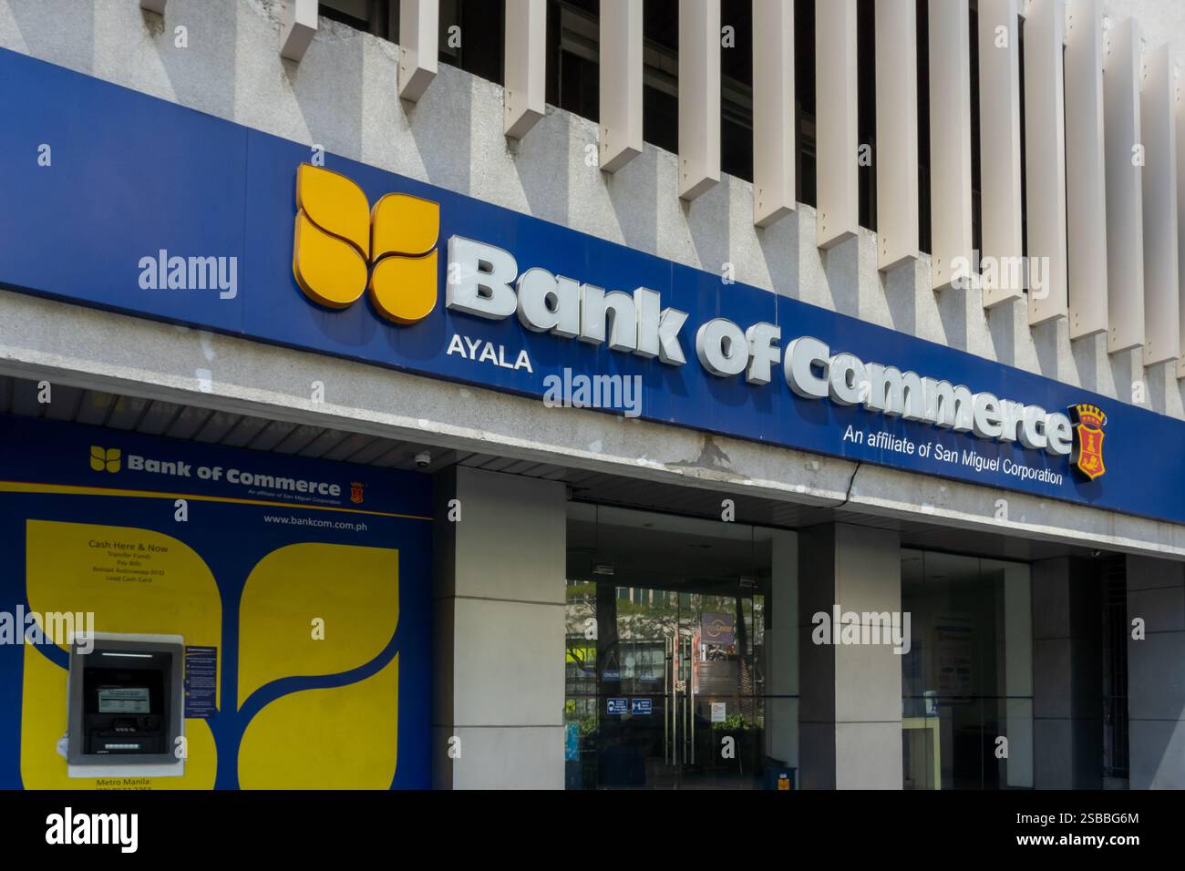 Bank of Commerce Ayala Branch in Makati City, Philippines Stock Photo ...