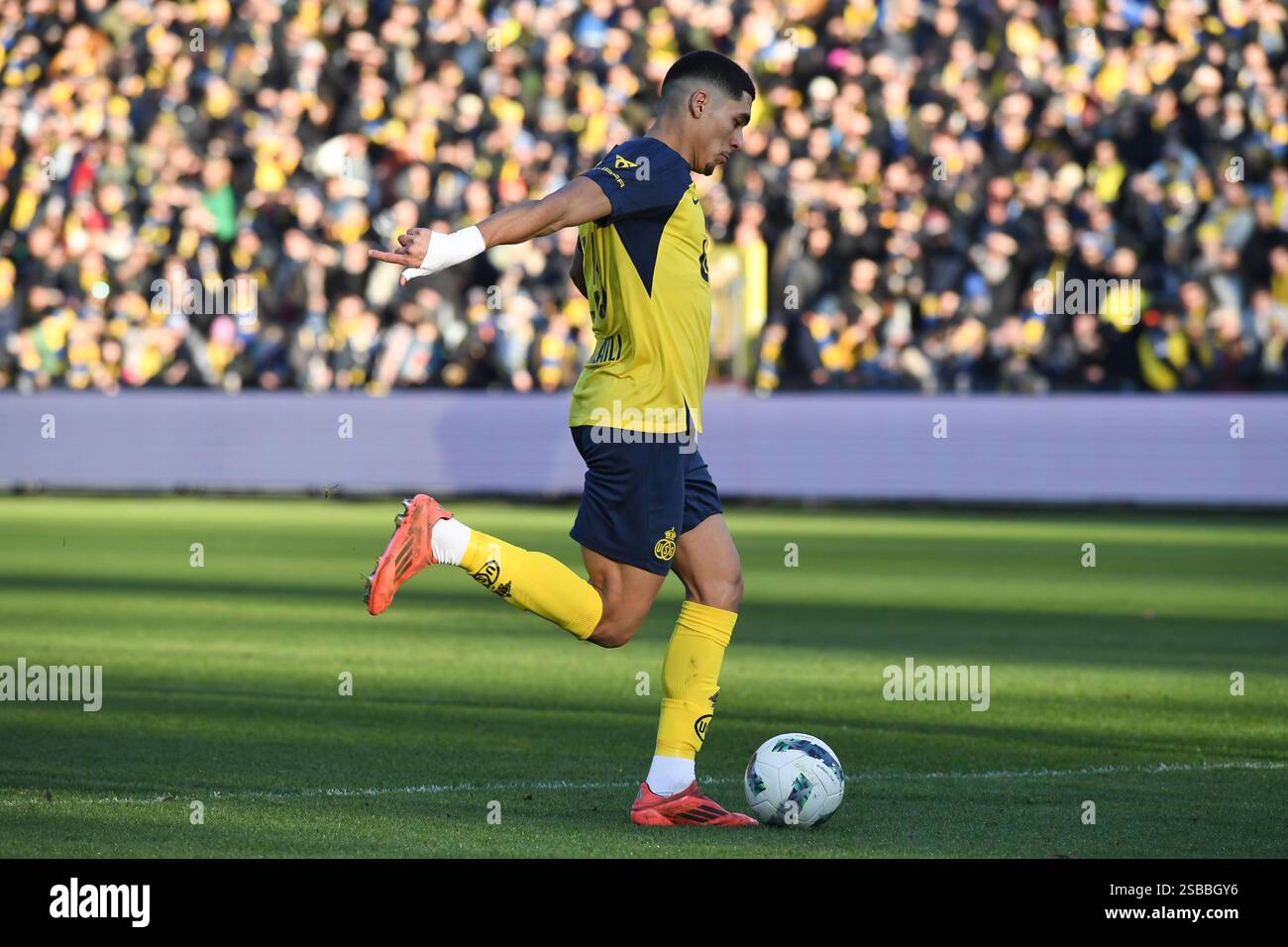 Union's Anan Khalaili pictured in action during a soccer match between ...