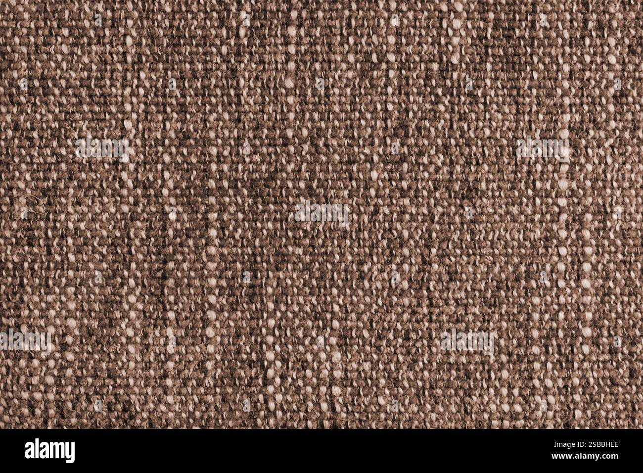 Brown Jacquard fabric with large loose woven, coarse weave texture ...