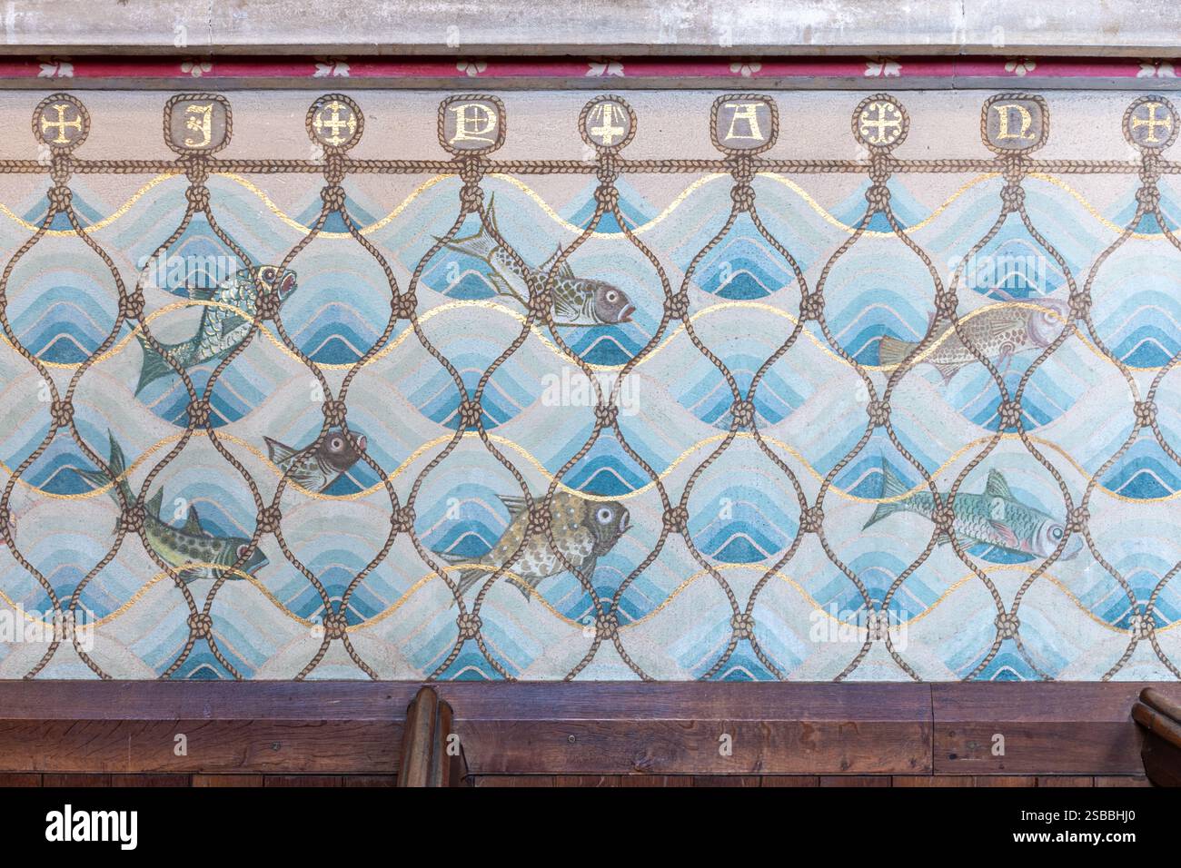 St Peter's Church in Hascombe village in the Surrey Hills AONB, England ...