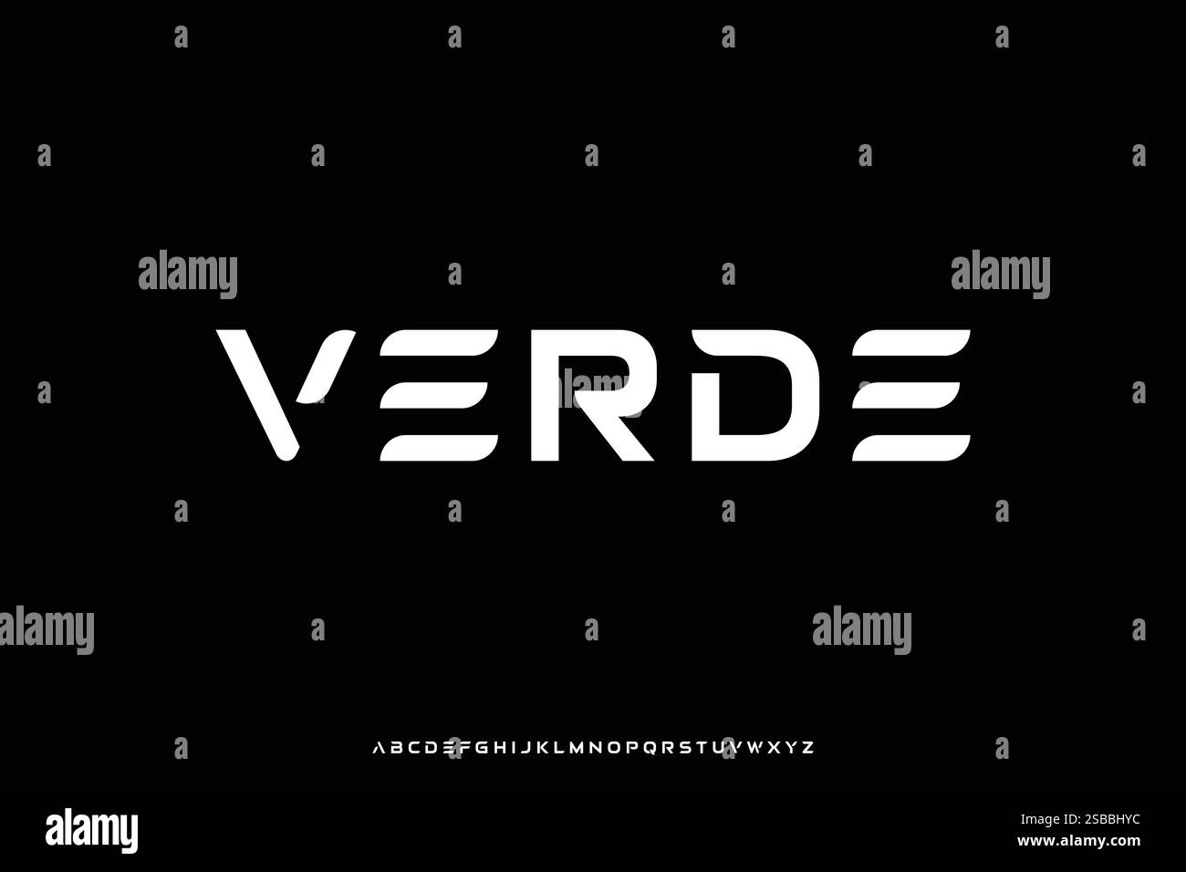 Modern abstract sans serif alphabet display font vector. Creative ...