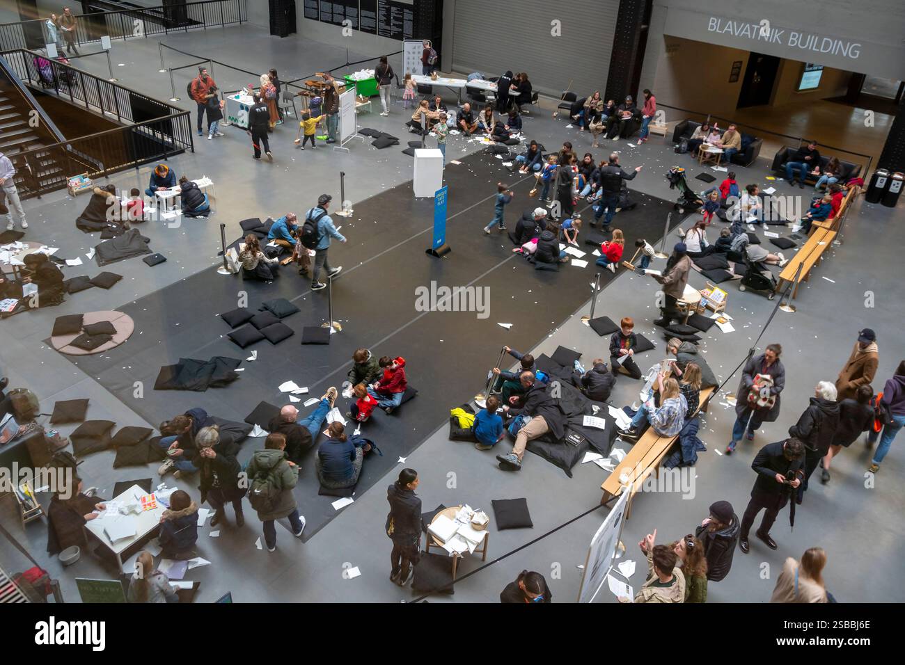 Play area inside Tate Modern Gallery, London Stock Photo - Alamy