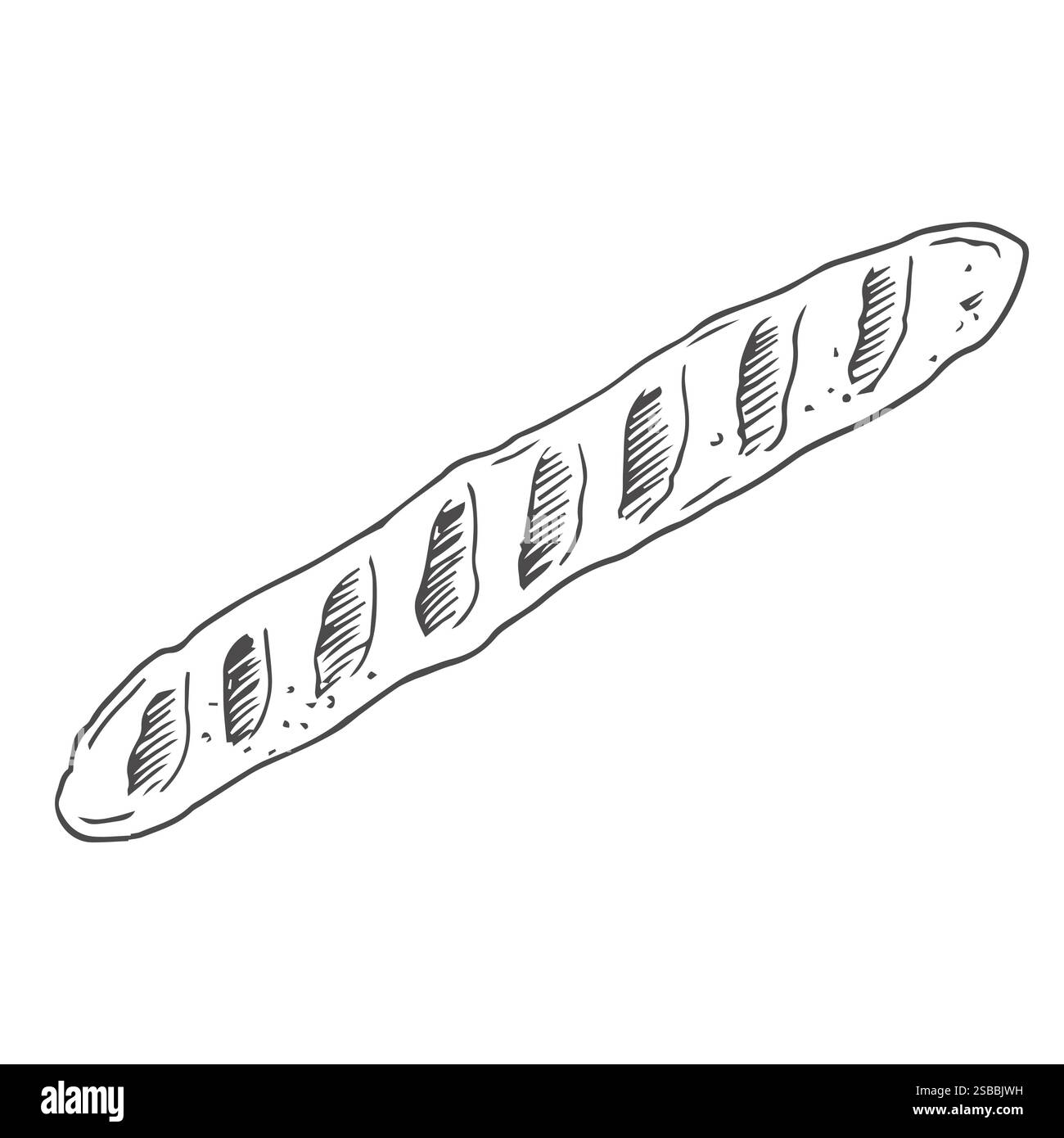 French baguette icon. Outline french baguette vector icon for web ...