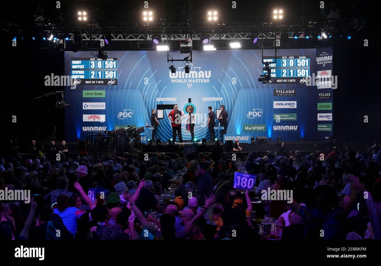 General view during day four of the 2025 Winmau World Masters at the ...
