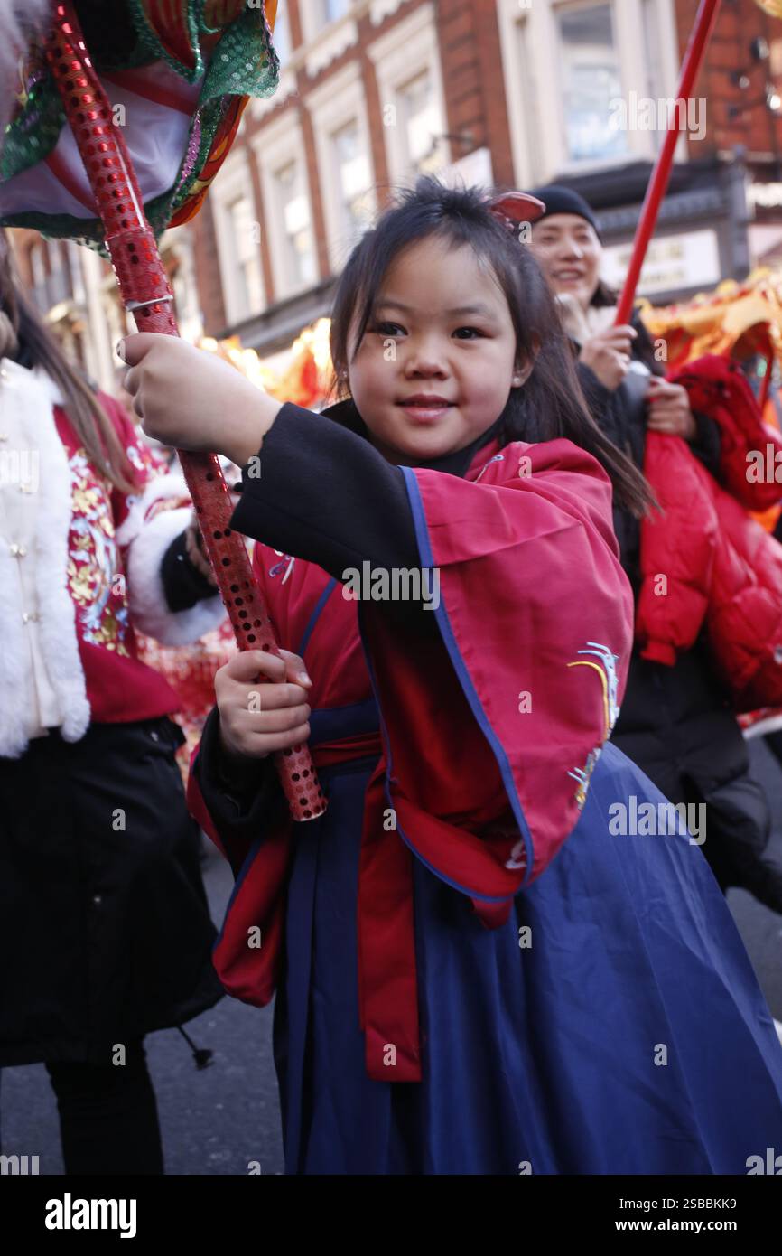 2nd February 2025, Soho, London, UK Chinese New Year Celebrations A ...