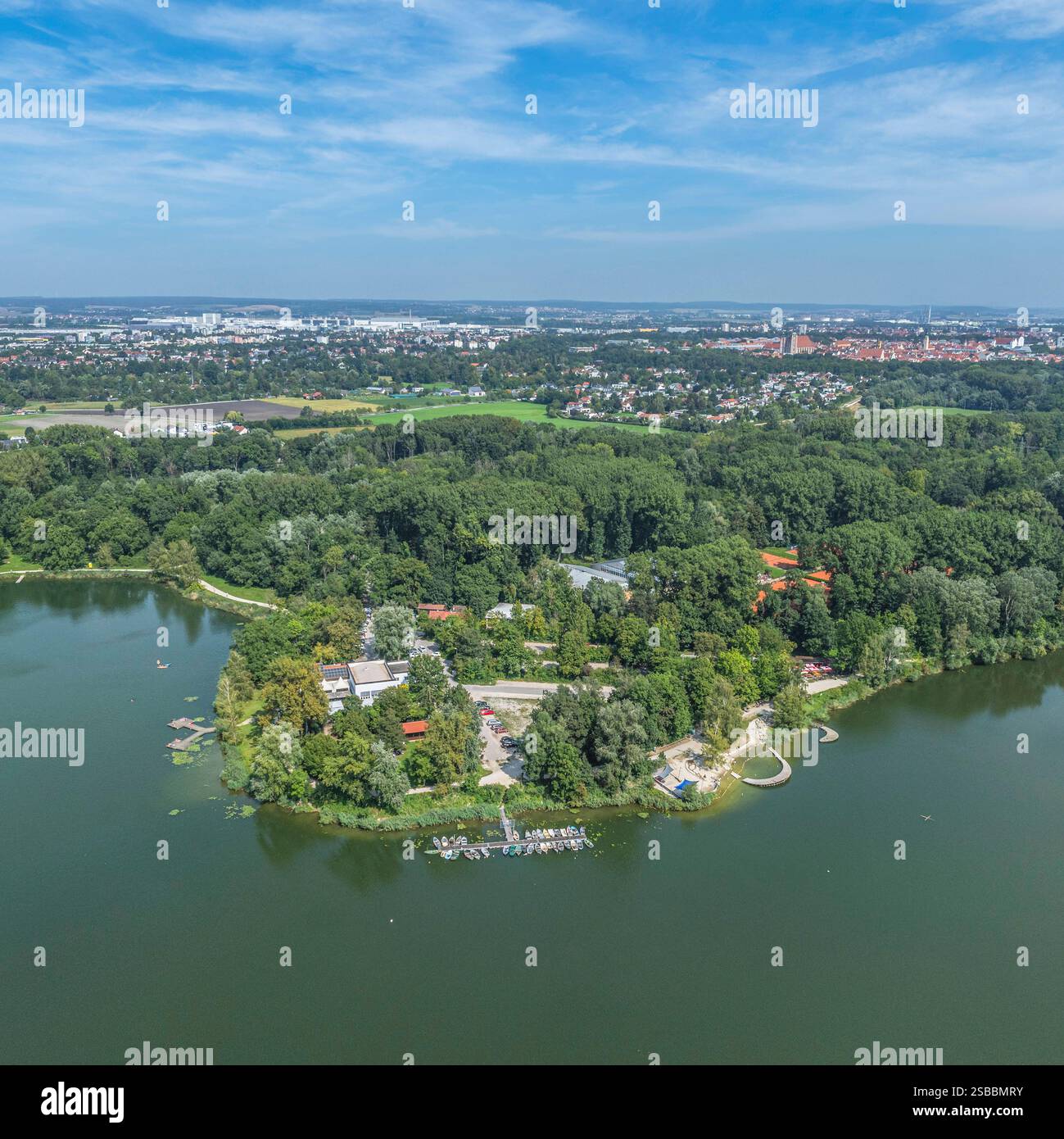 Ausblick auf die Region Ingolstadt rund um das Naherholungsgebiet ...