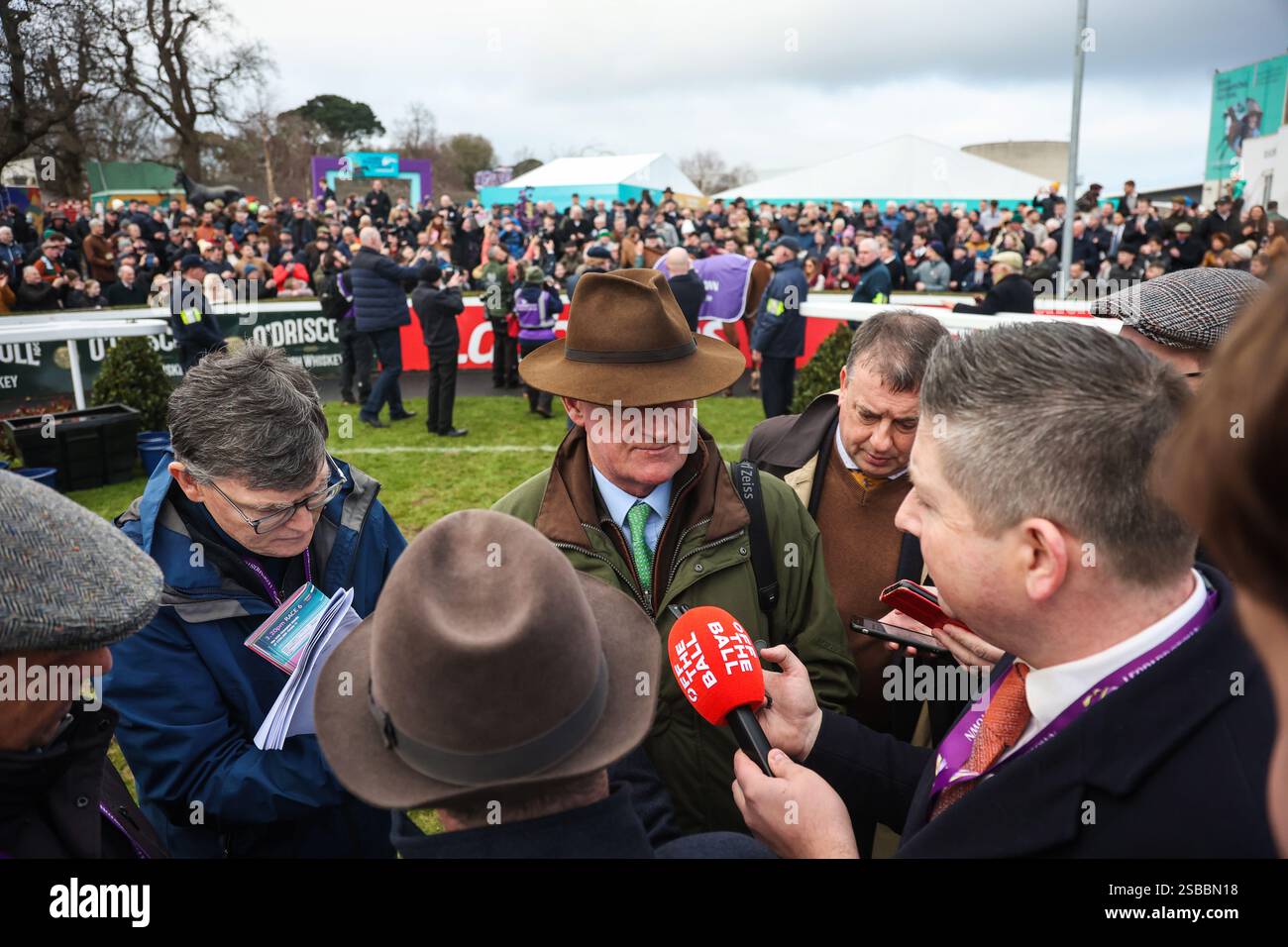 Willie Mullins during day two of the Dublin Racing Festival 2025 at ...