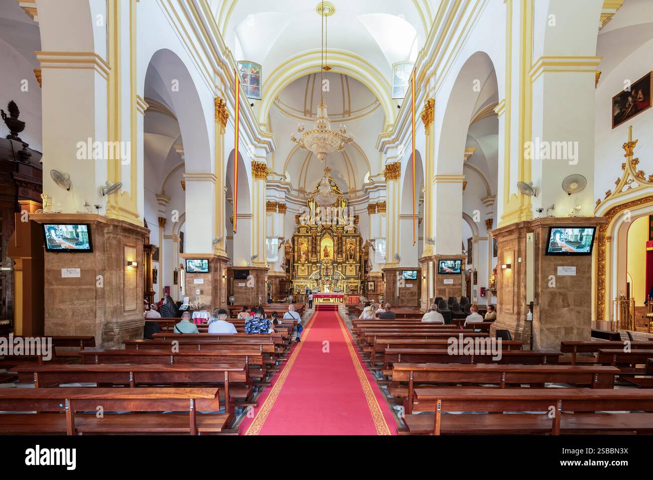 Interior of the Church of Our Lady - Iglesia de Nuestra Senora de la ...
