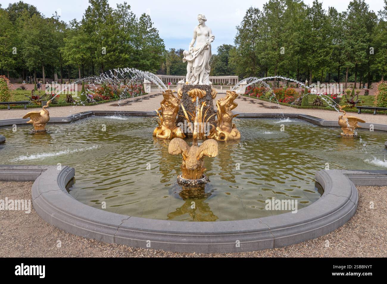 Venus Fountain in the Baroque garden of the National Museum Palace Het ...