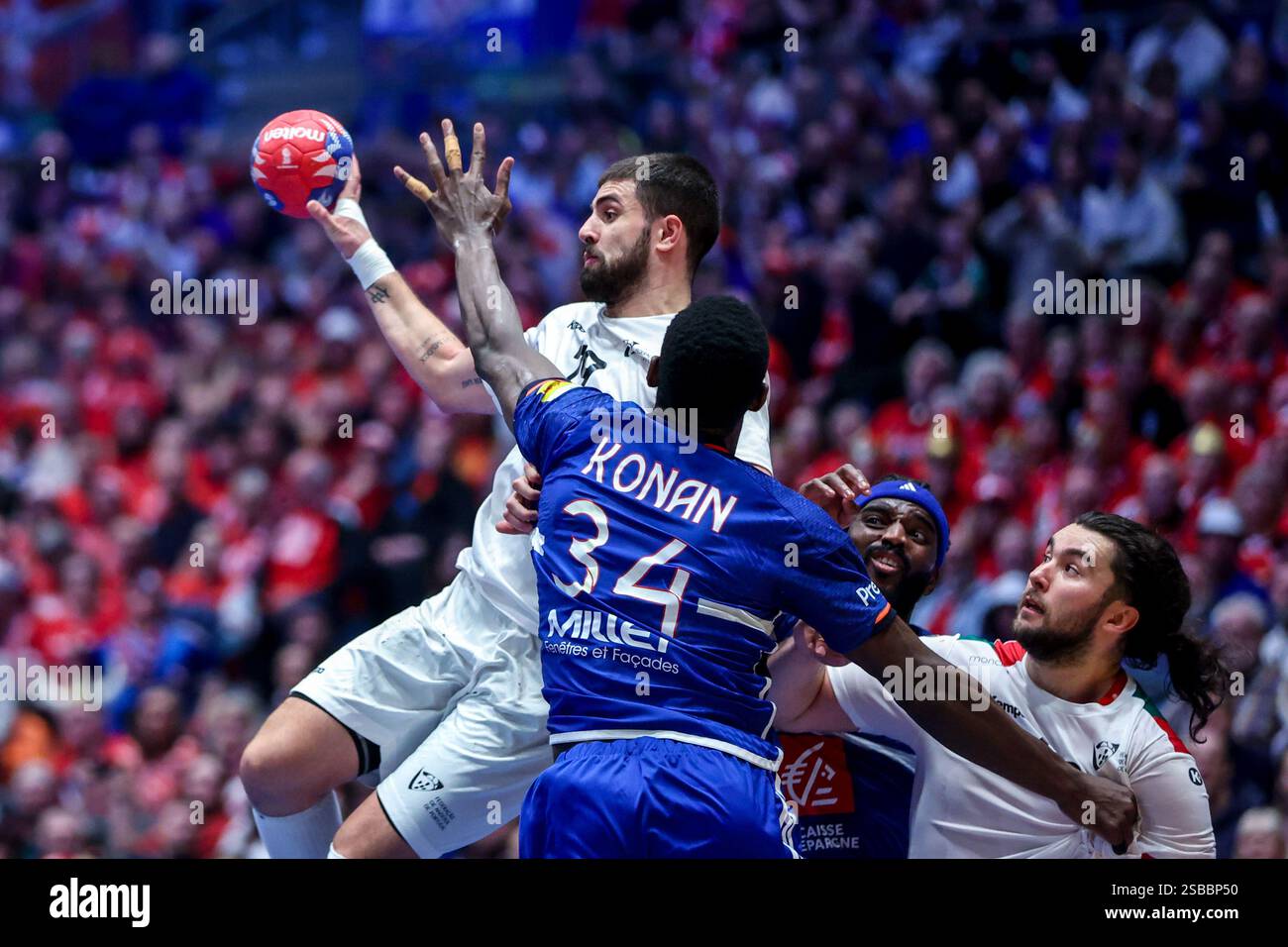 OSLO, NORWAY - FEBRUARY 02: Martim Costa of Portugal controls the ball ...