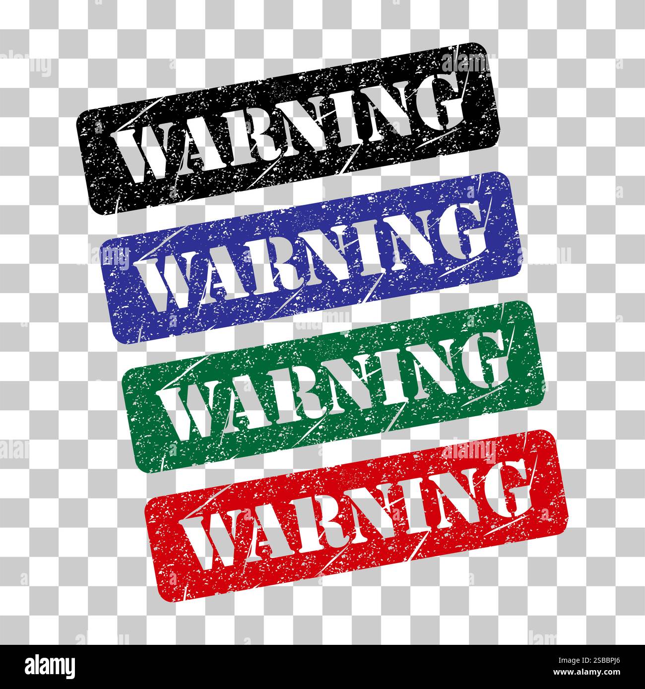 Set of Warning stamp symbol, label sticker sign button, text banner ...