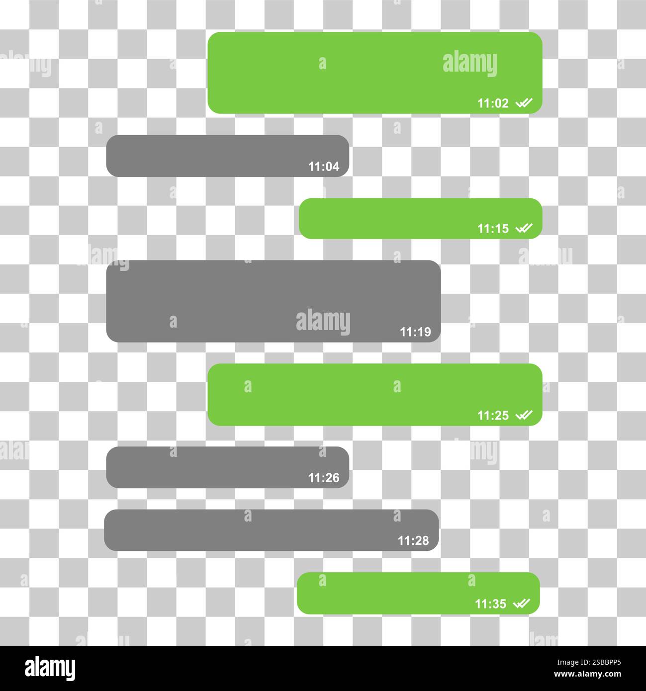 Short bubble message, chat speech conversation, interface dialog vector ...