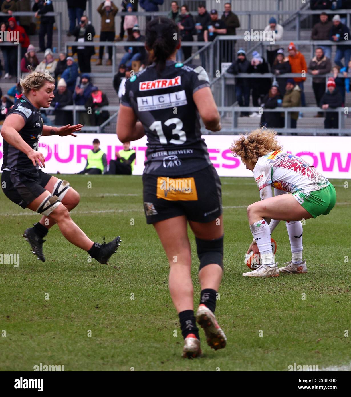 Exeter, Devon, UK. 2nd Feb, 2025. PWR Professional Women's Rugby Exeter ...