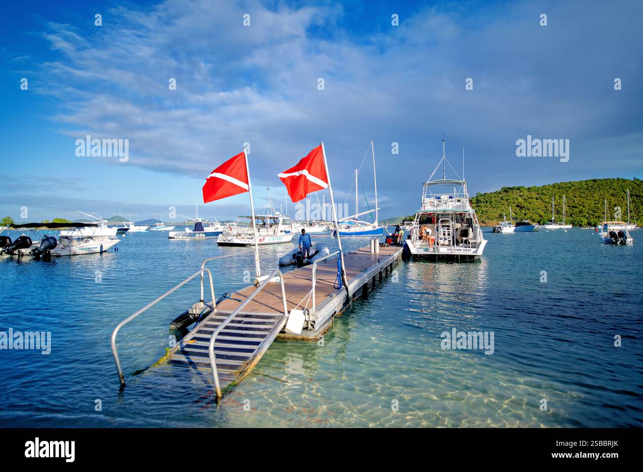 CRUZ BAY, US Virgin Islands — Gallows Cove forms a natural inlet along ...