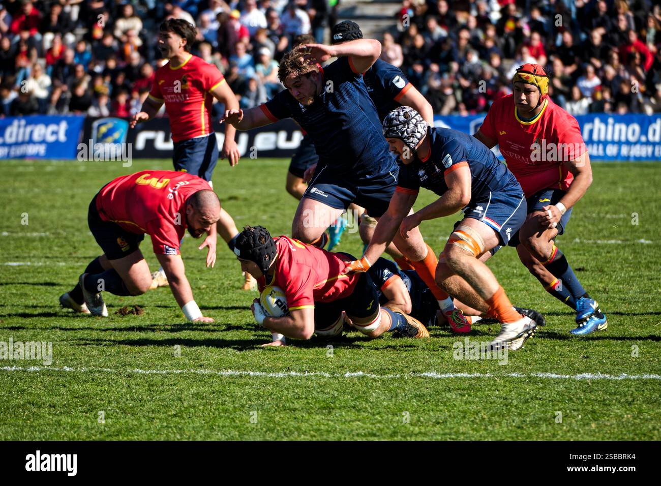 Estadio Central UCM, Madrid, Spain. 02th Feb, 2025. Men's Rugby Europe ...