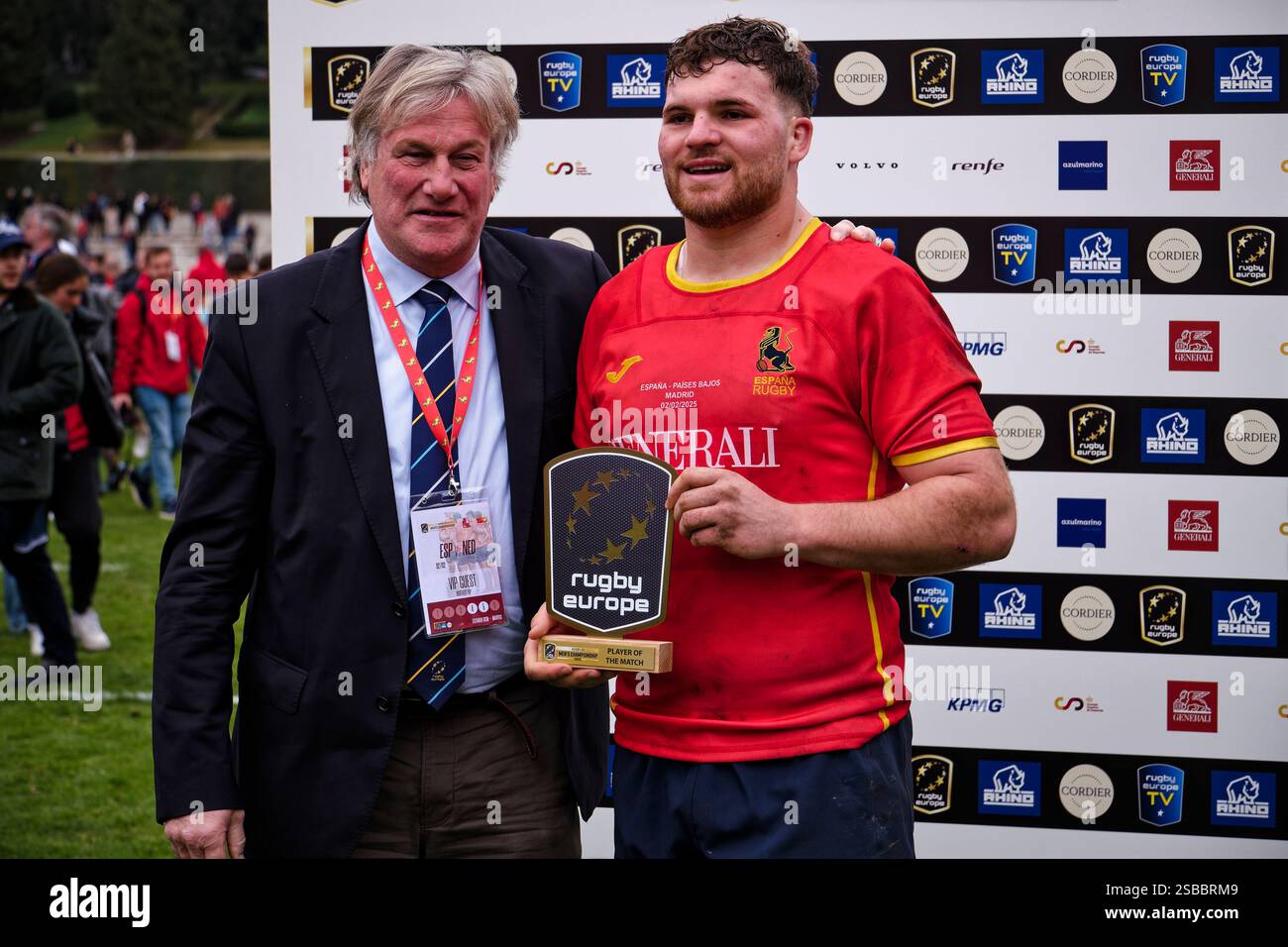 Estadio Central UCM, Madrid, Spain. 02th Feb, 2025. Men's Rugby Europe Championship 2025, Spain ...
