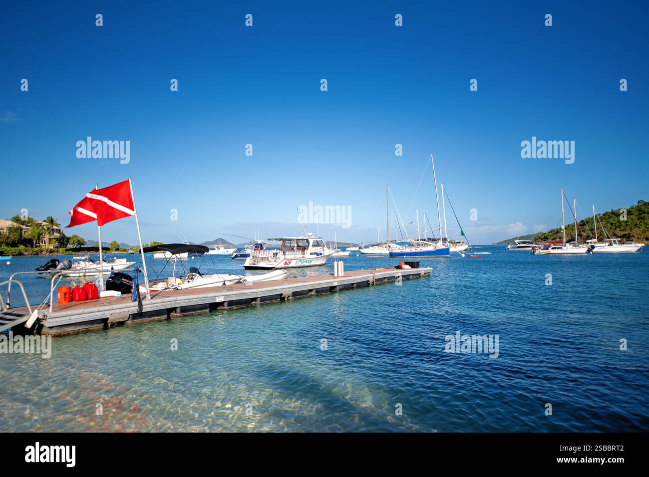 CRUZ BAY, US Virgin Islands — Gallows Cove forms a natural inlet along ...