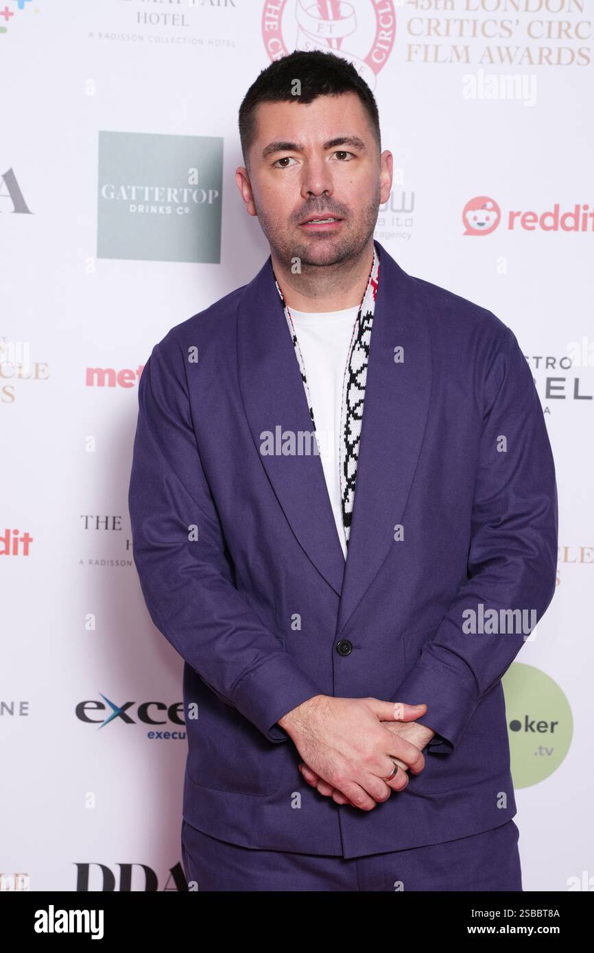Rich Peppiatt poses for photographers upon arrival at the 45th London ...
