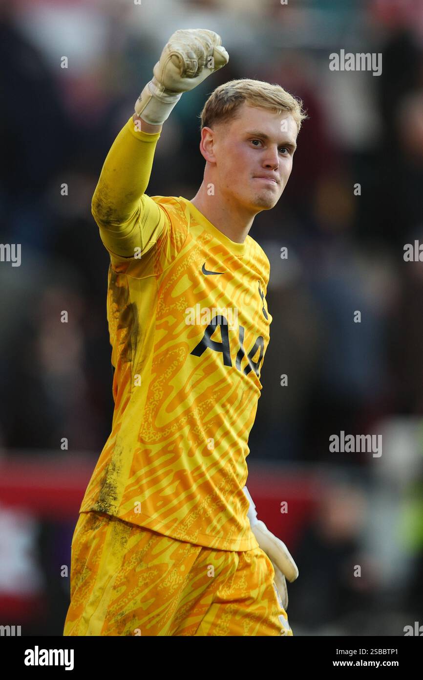 LONDON, UK - 2nd Feb 2025: Antonin Kinksy of Tottenham Hotspur ...