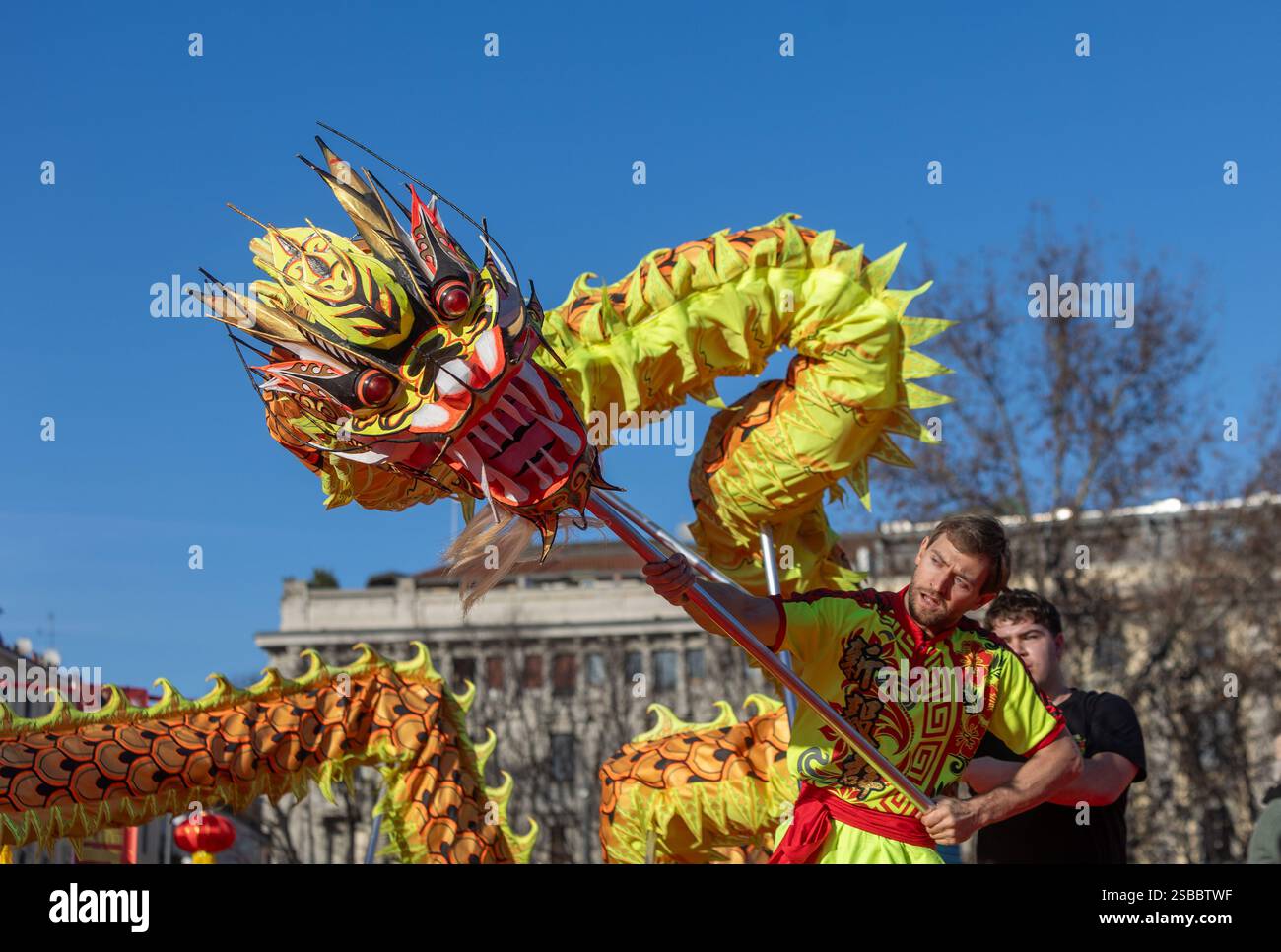 Milano, Italia. 02nd Feb, 2025. Festeggiamenti per il Capodanno Cinese ...