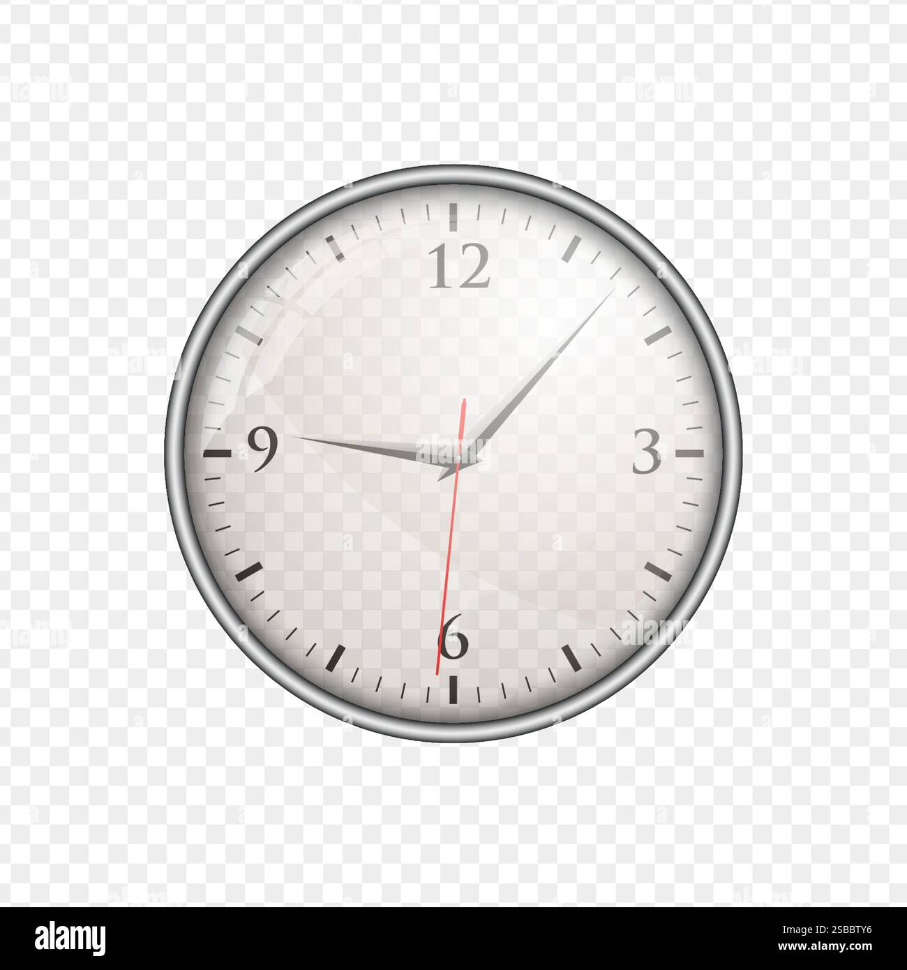 Realistic clock. Time management and organization of work process ...