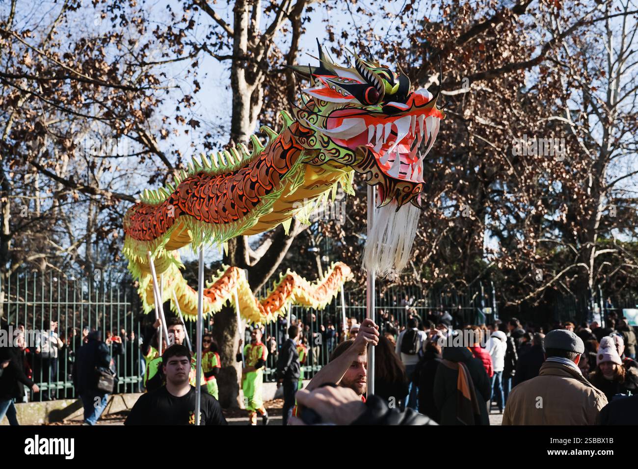 Milan, The parade for the celebrations of the Chinese New Year with the ...