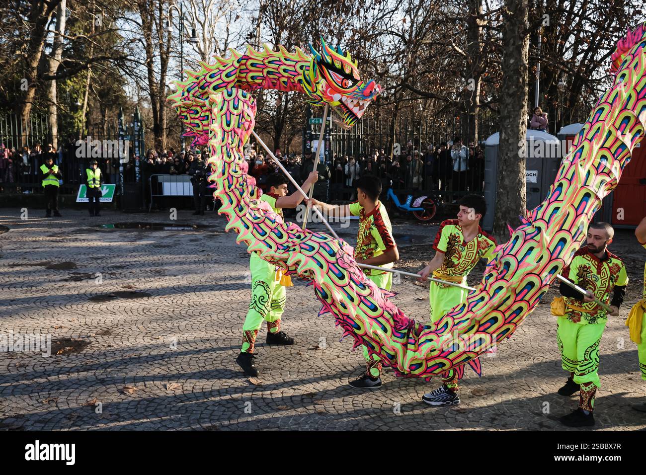 Milan, The parade for the celebrations of the Chinese New Year with the ...