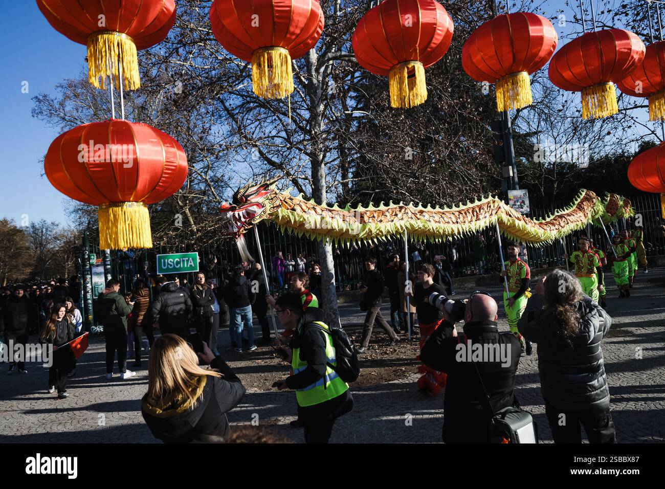 Milan, The parade for the celebrations of the Chinese New Year with the ...