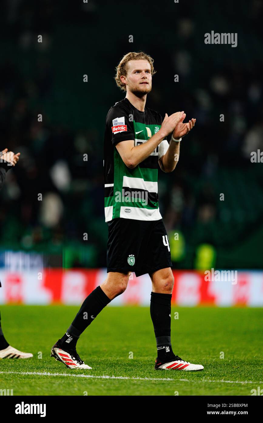 Morten Hjulmand seen during Liga Portugal game between teams of ...