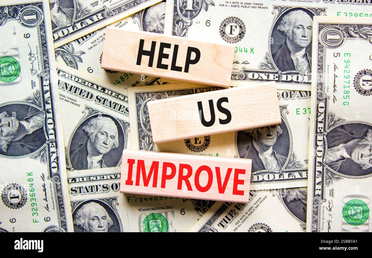 Help us improve symbol. Concept words Help us improve on beautiful ...