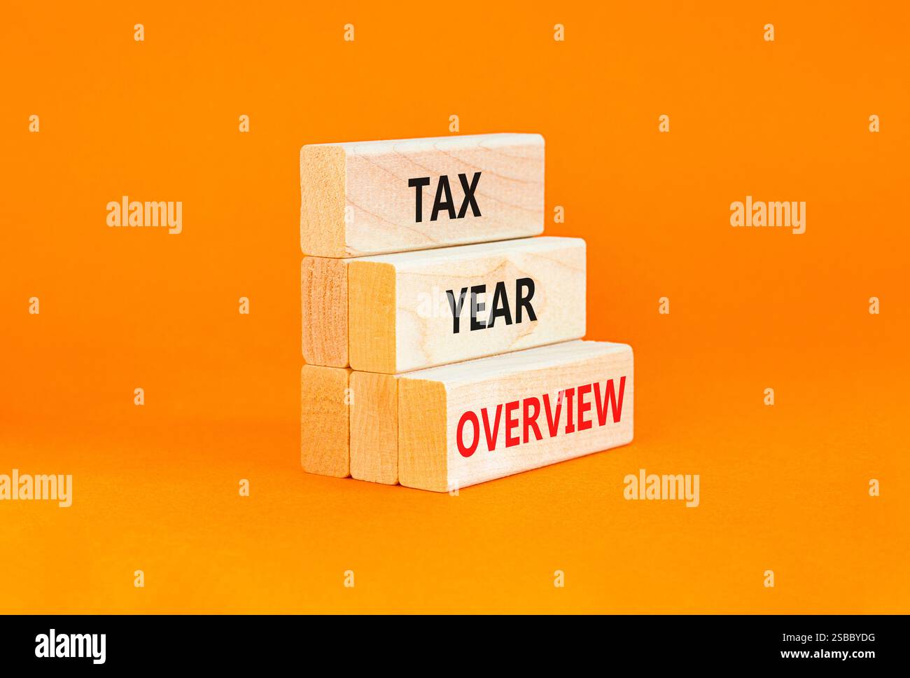 Tax year overview symbol. Concept words Tax year overview on beautiful ...