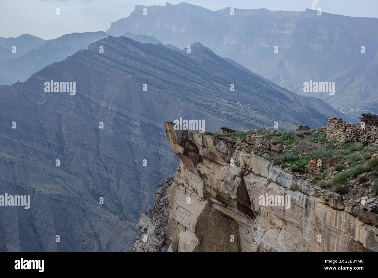 View of mountains Troll's nose or Maiden Rock, Shamil district ...
