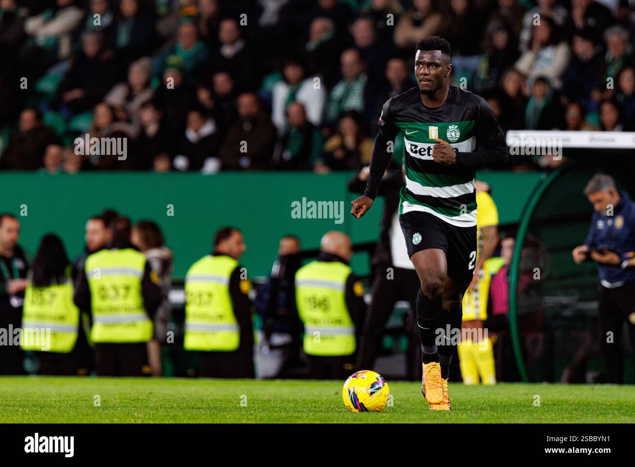 Ousmane Diomande seen during Liga Portugal game between teams of ...