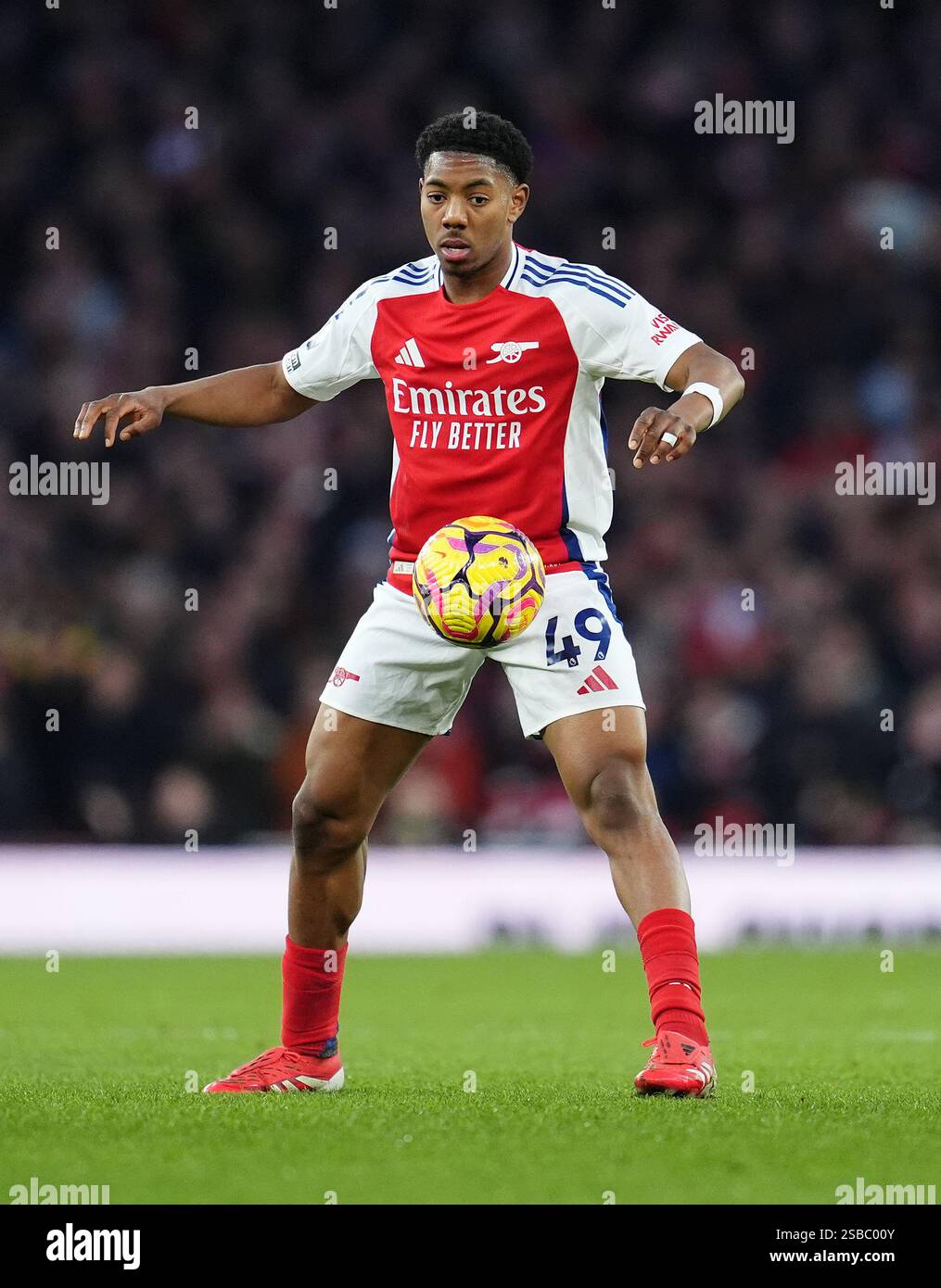 Arsenal's Myles Lewis-Skelly during the Premier League match at the ...