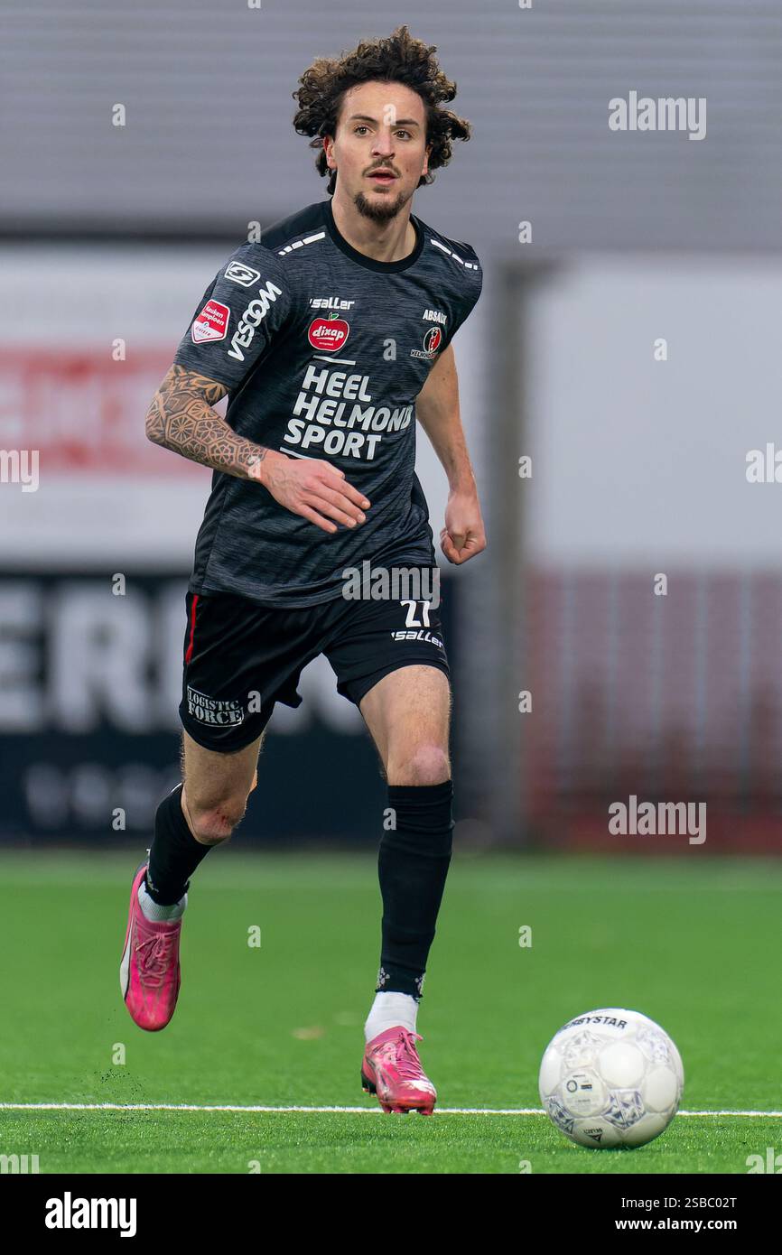 OSS, NETHERLANDS - FEBRUARY 2: Amir Absalem of Helmond Sport in action ...