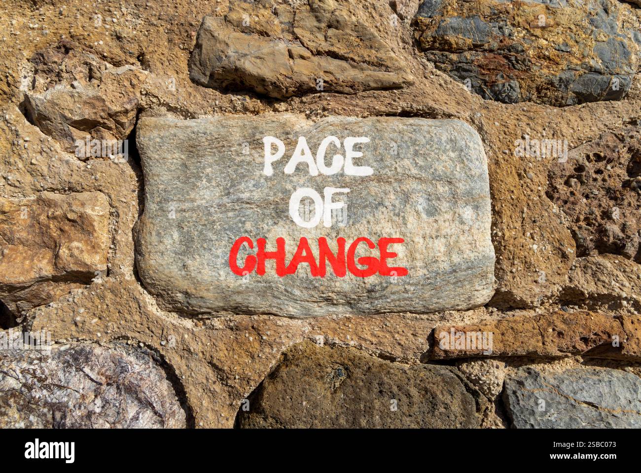 Pace of change symbol. Concept words Pace of change on beautiful grey ...