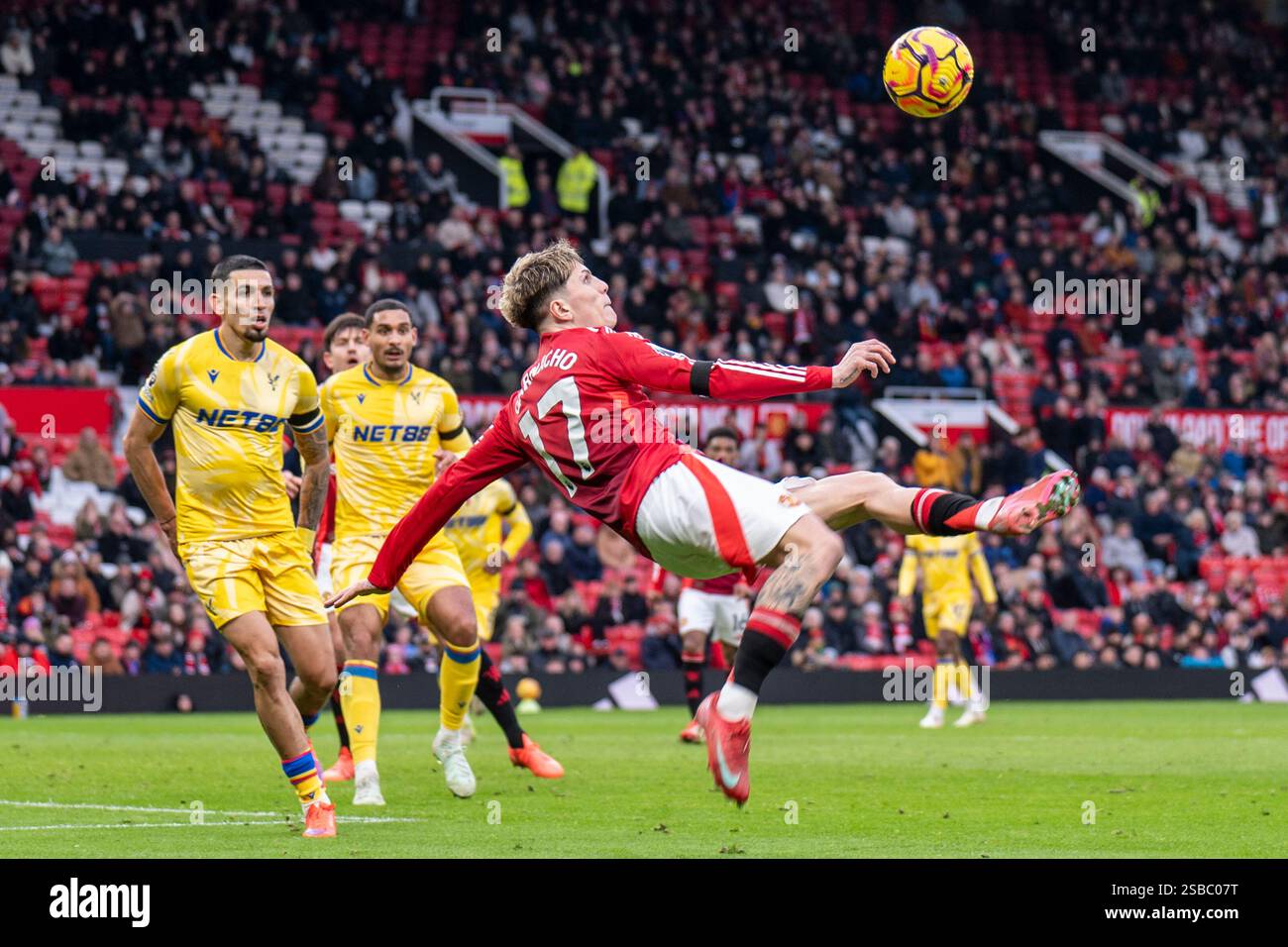 Manchester, UK. 2nd Feb, 2025. Alejandro Garnacho of Manchester United ...