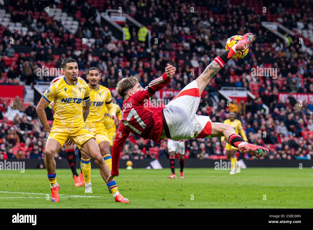 Manchester, UK. 2nd Feb, 2025. Alejandro Garnacho of Manchester United ...