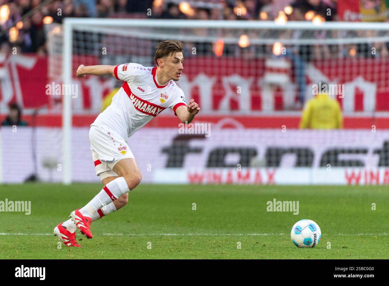Stuttgart, Deutschland. 01st Feb, 2025. Anthony Rouault (VfB Stuttgart ...