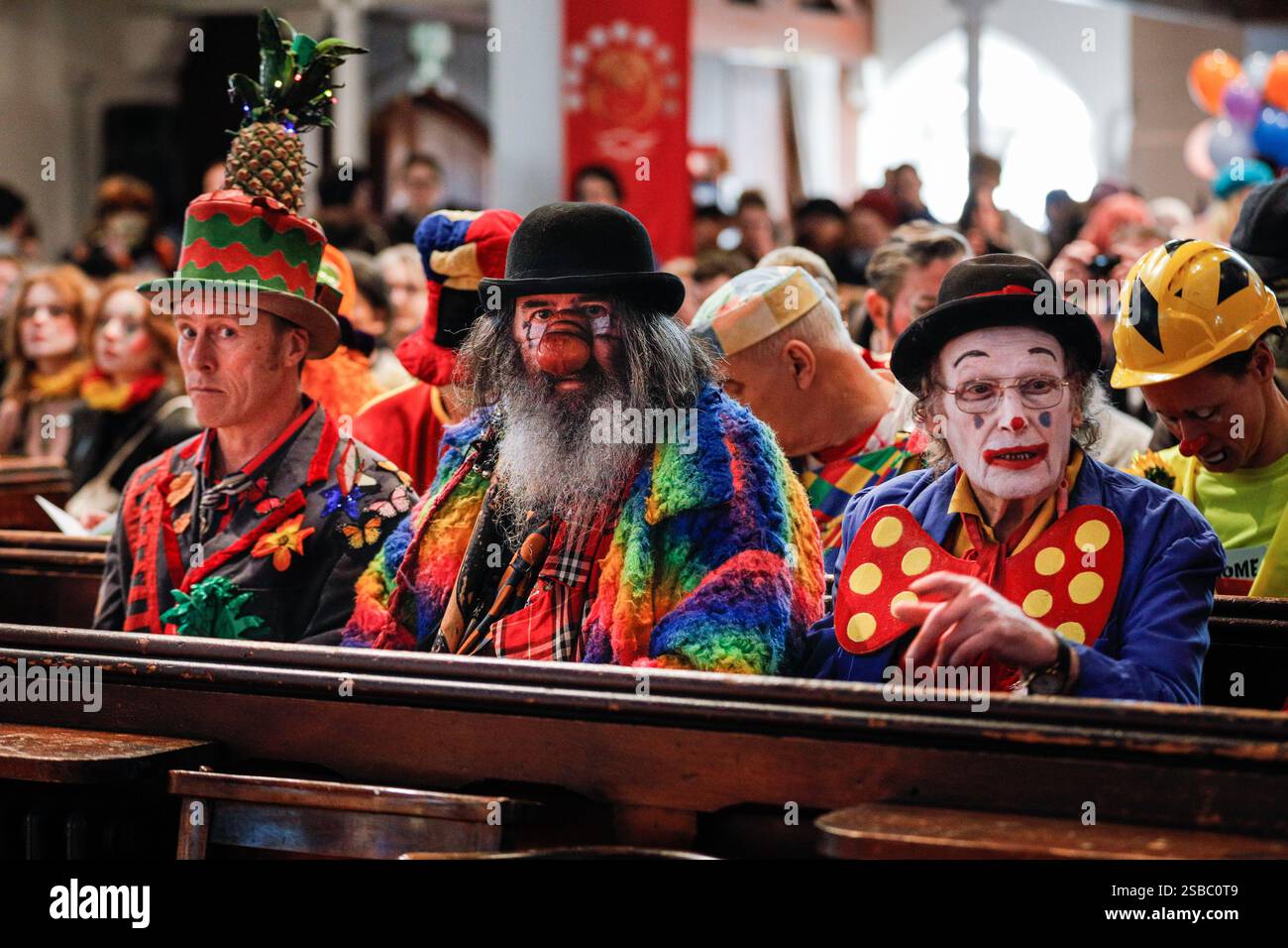 London, UK. 02nd Feb, 2025. The annual clown service in memory of the ...