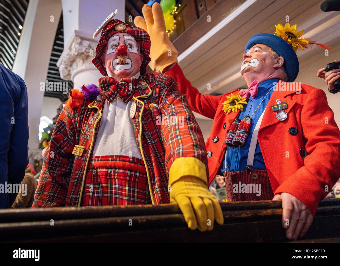 London, UK. 02nd Feb, 2025. The annual clown service in memory of the ...