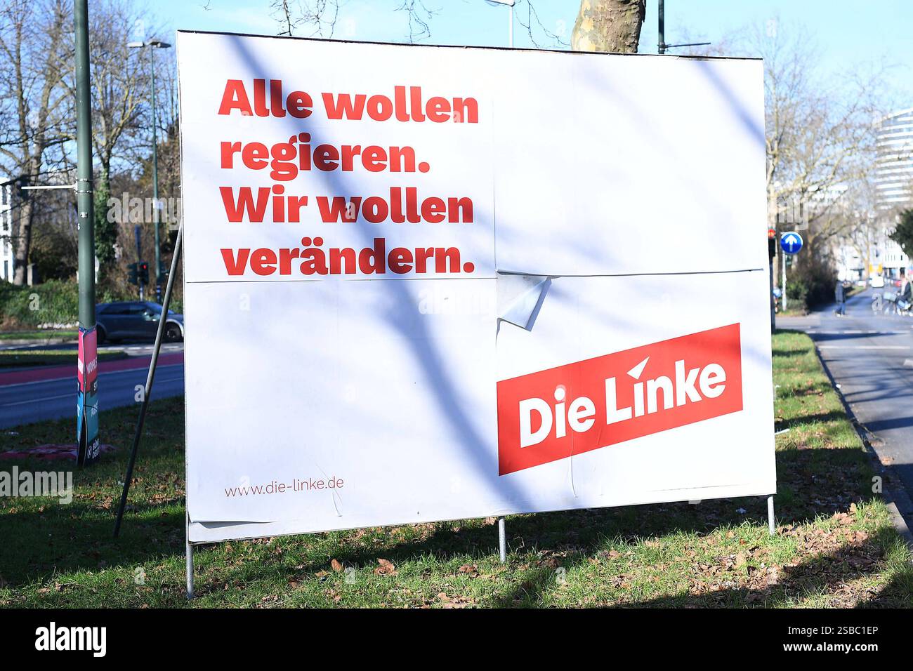 Wahlplakate - Bundestagswahl 2025 am 02.02.2025 in Düsseldorf Ein ...