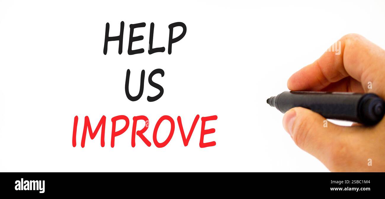 Help us improve symbol. Concept words Help us improve on beautiful ...