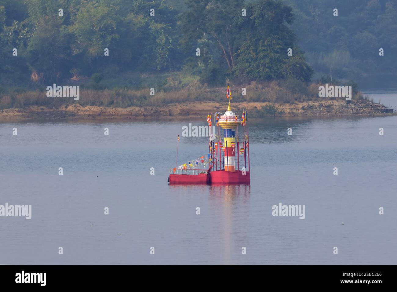 temple floating on water.this photo was taken from Rangamati,Bangladesh ...