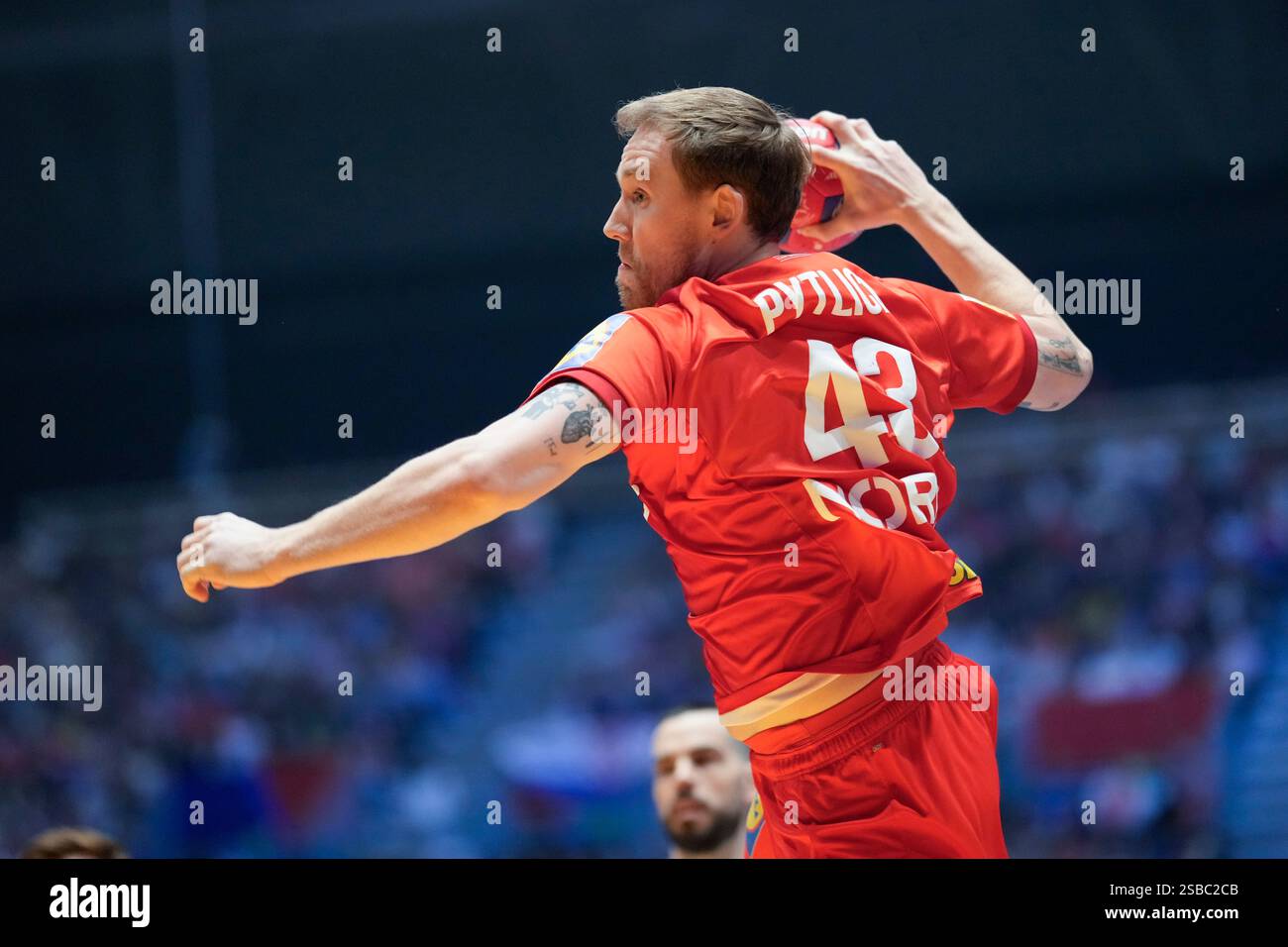 Denmark's Simon Bogetoft Pytlick shoots during the final match between ...