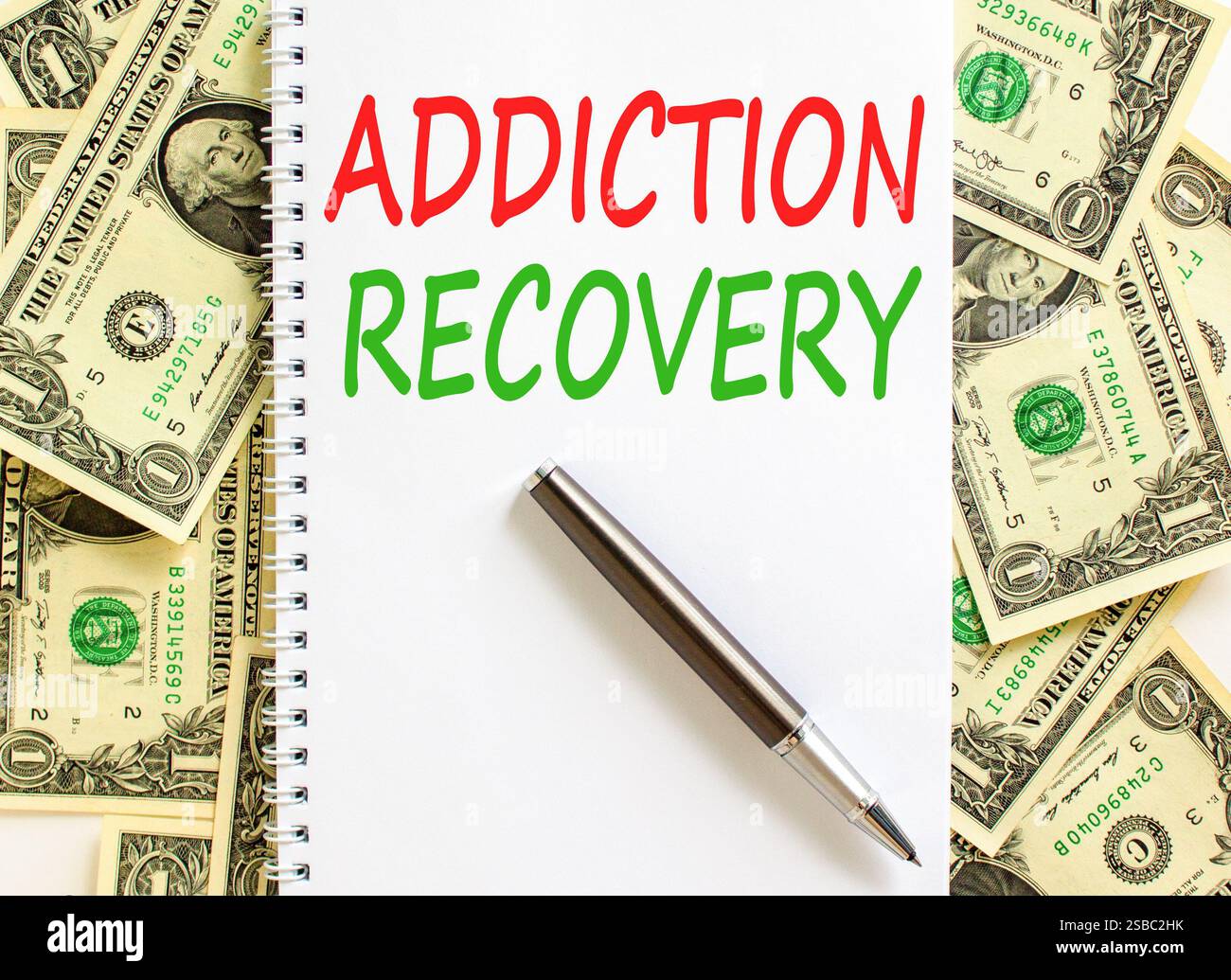 Addiction recovery symbol. Concept words Addiction recovery on ...