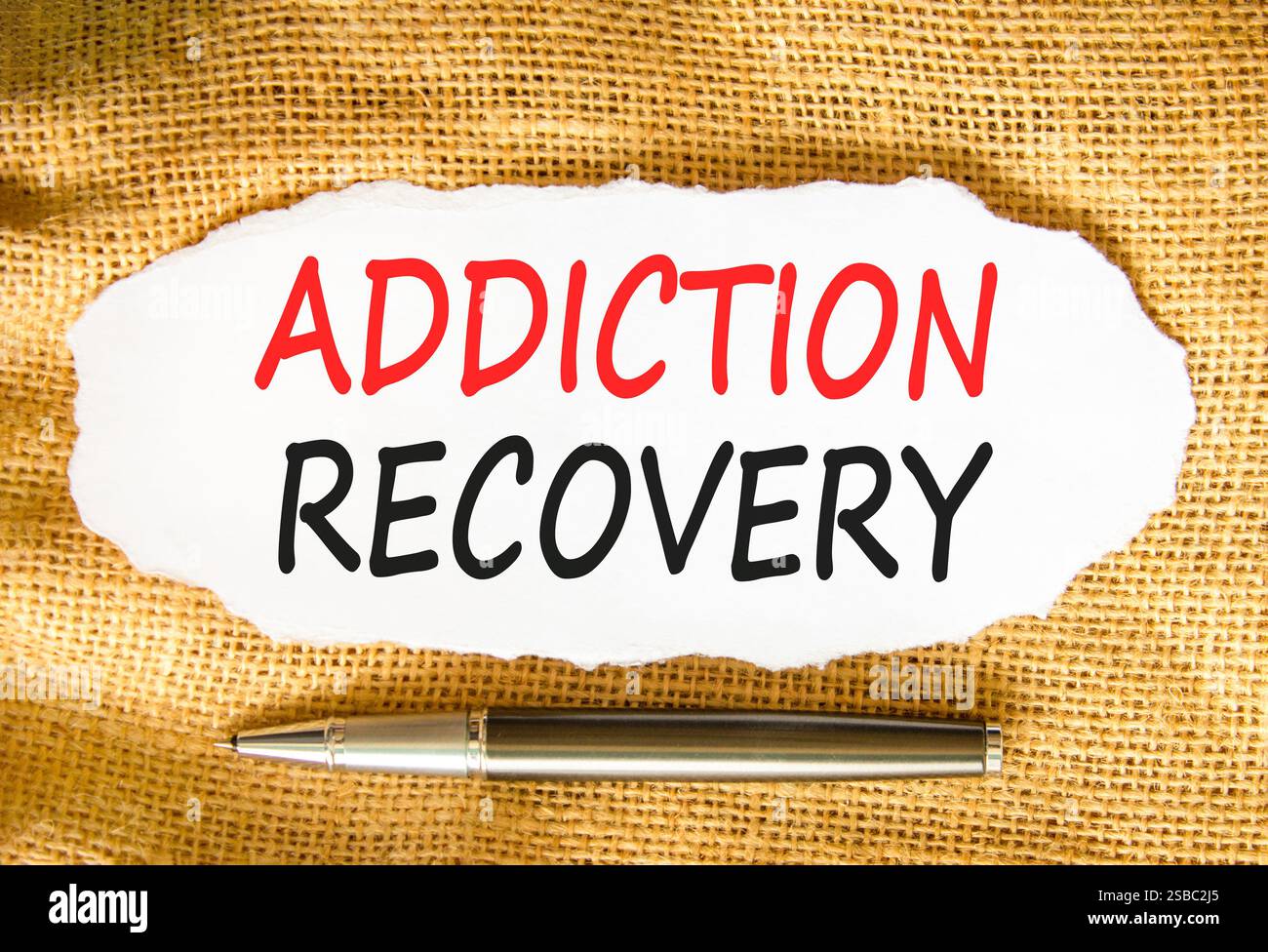 Addiction recovery symbol. Concept words Addiction recovery on ...