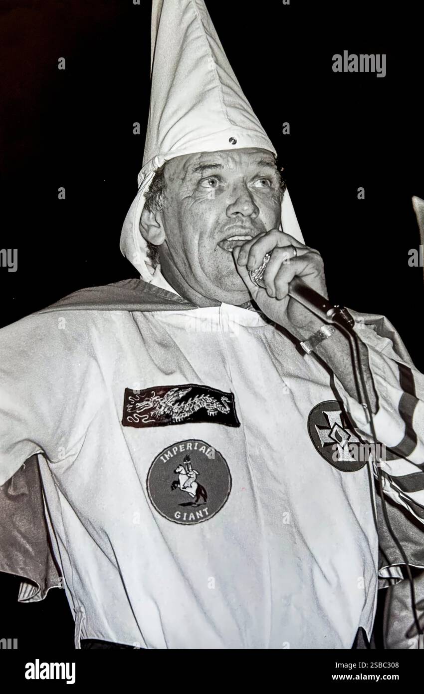 Uniontown, Pennsylvania, USA, Portrait Man in WHite Sheet, Ku Klux Klan ...