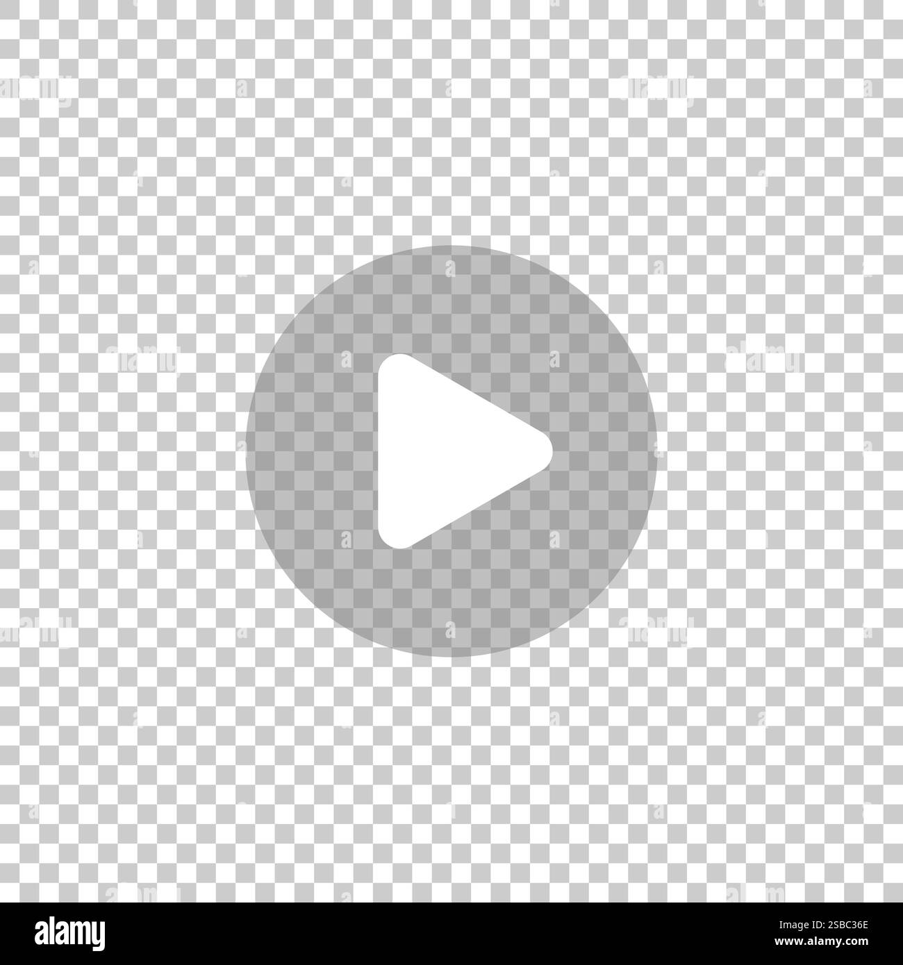 Play icon on transparent background for media. Vector illustration ...